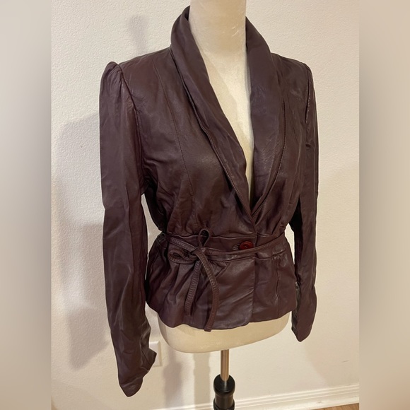 Classiques Entier | Jackets & Coats | Vintage 0 Leather Jacket Brown ...